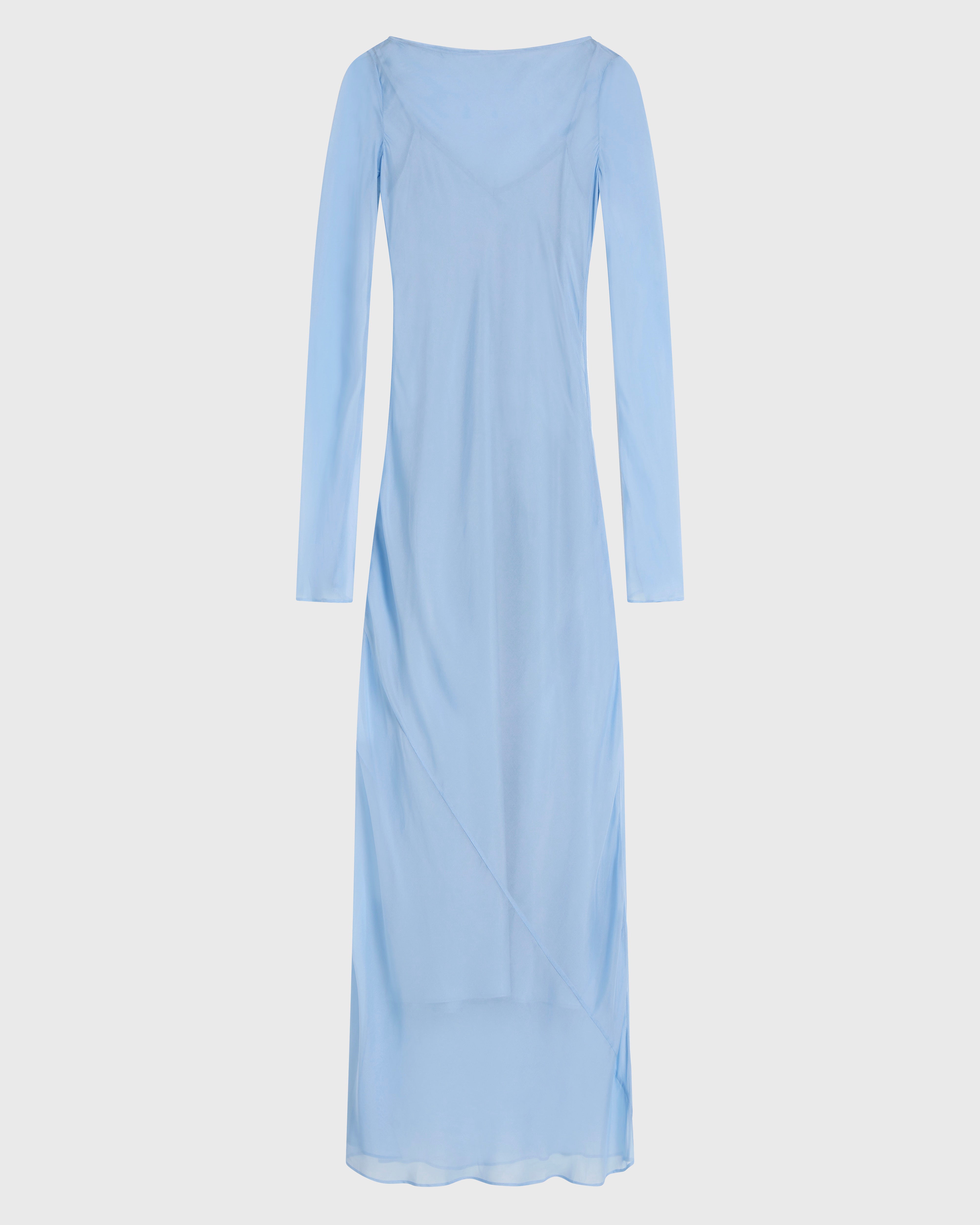Capri Silk Bias Long Dress - Sky – BONDI BORN INTL