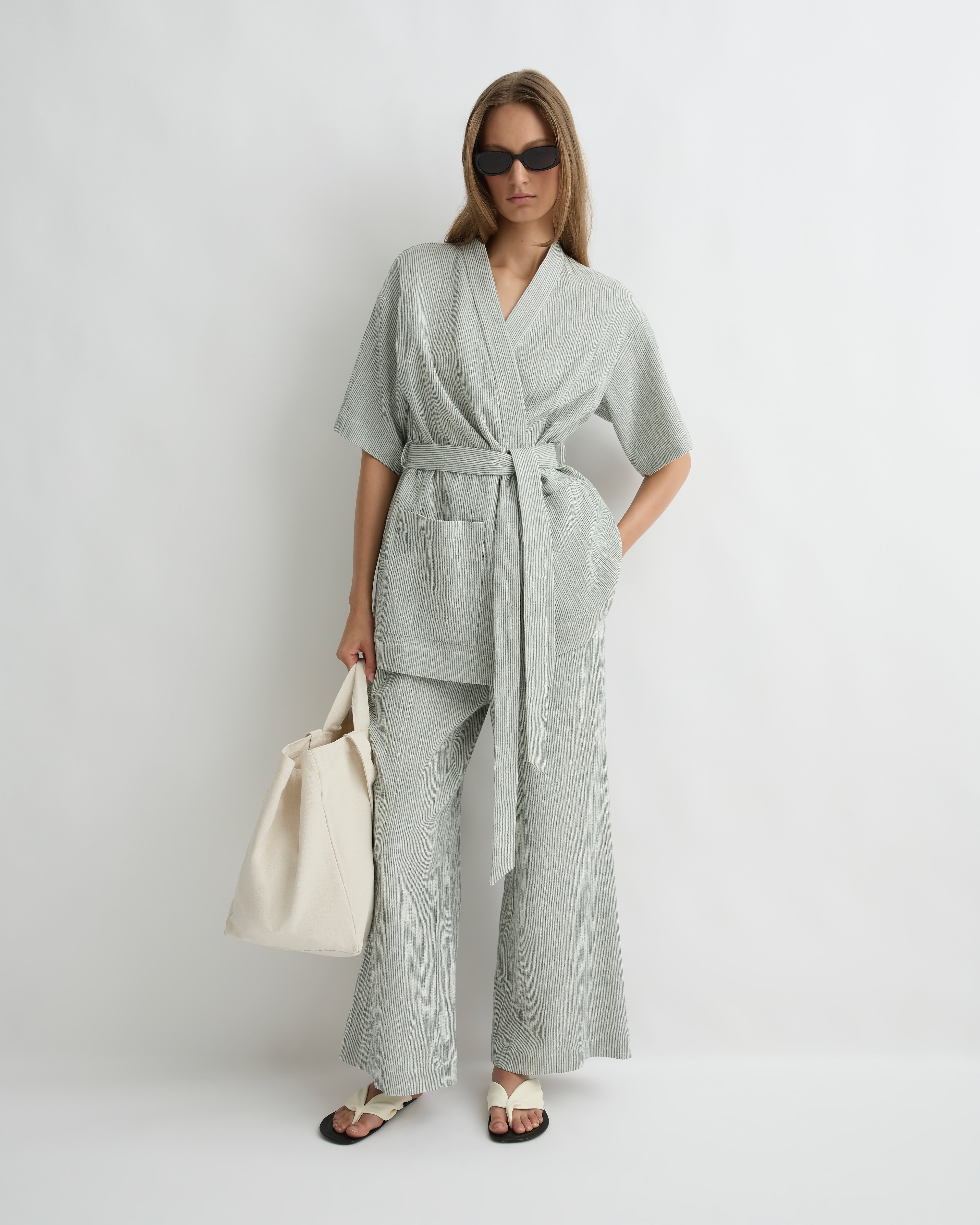 BONDI BORN® | Finn Wrap Over Tunic Leaf | Dresses – BONDI BORN INTL