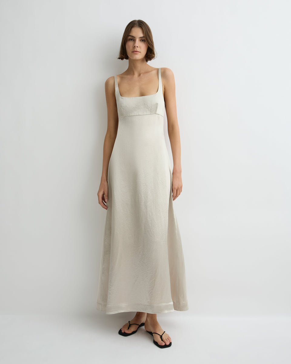 Bondi Born® | Kobe Maxi Dress in Silver | Luxury Evening Gown – BONDI ...