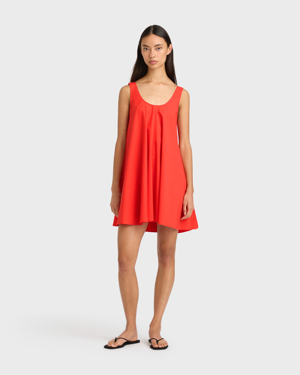 BONDI BORN® | Avila Swing Mini Dress in Scarlet | Australian Designer ...